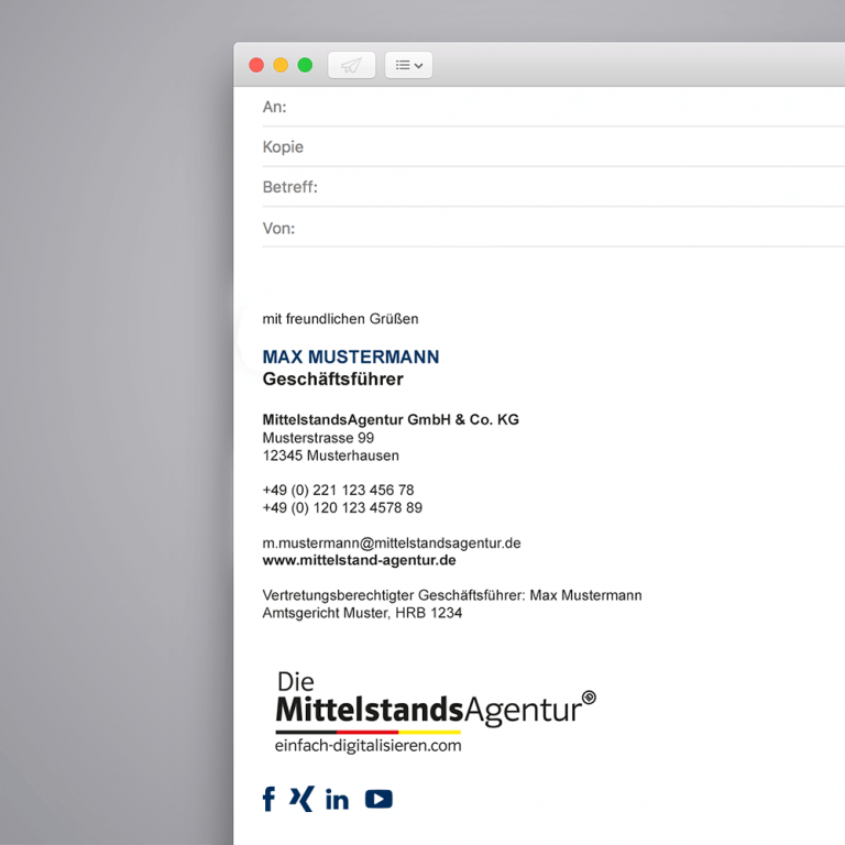 E-Mail-Signatur | Die MittelstandsAgentur | einfach-digitalisieren.com
