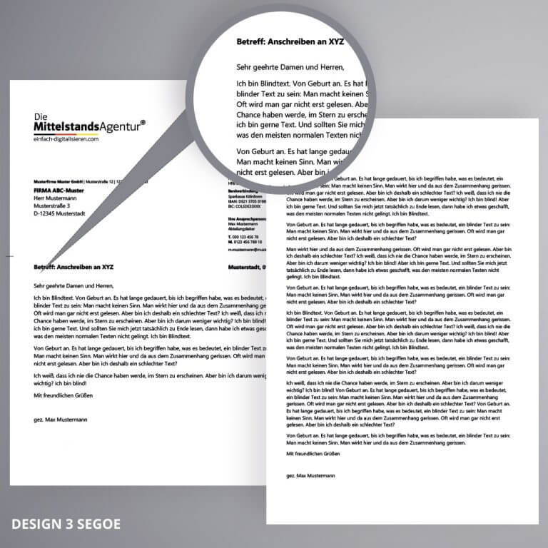 Word-Vorlage "Briefbogen" - MittelstandsAgentur